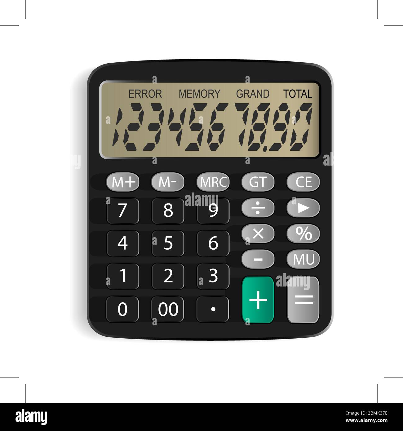 Calculator. Isolated object. White background. Vector Stock Vector ...