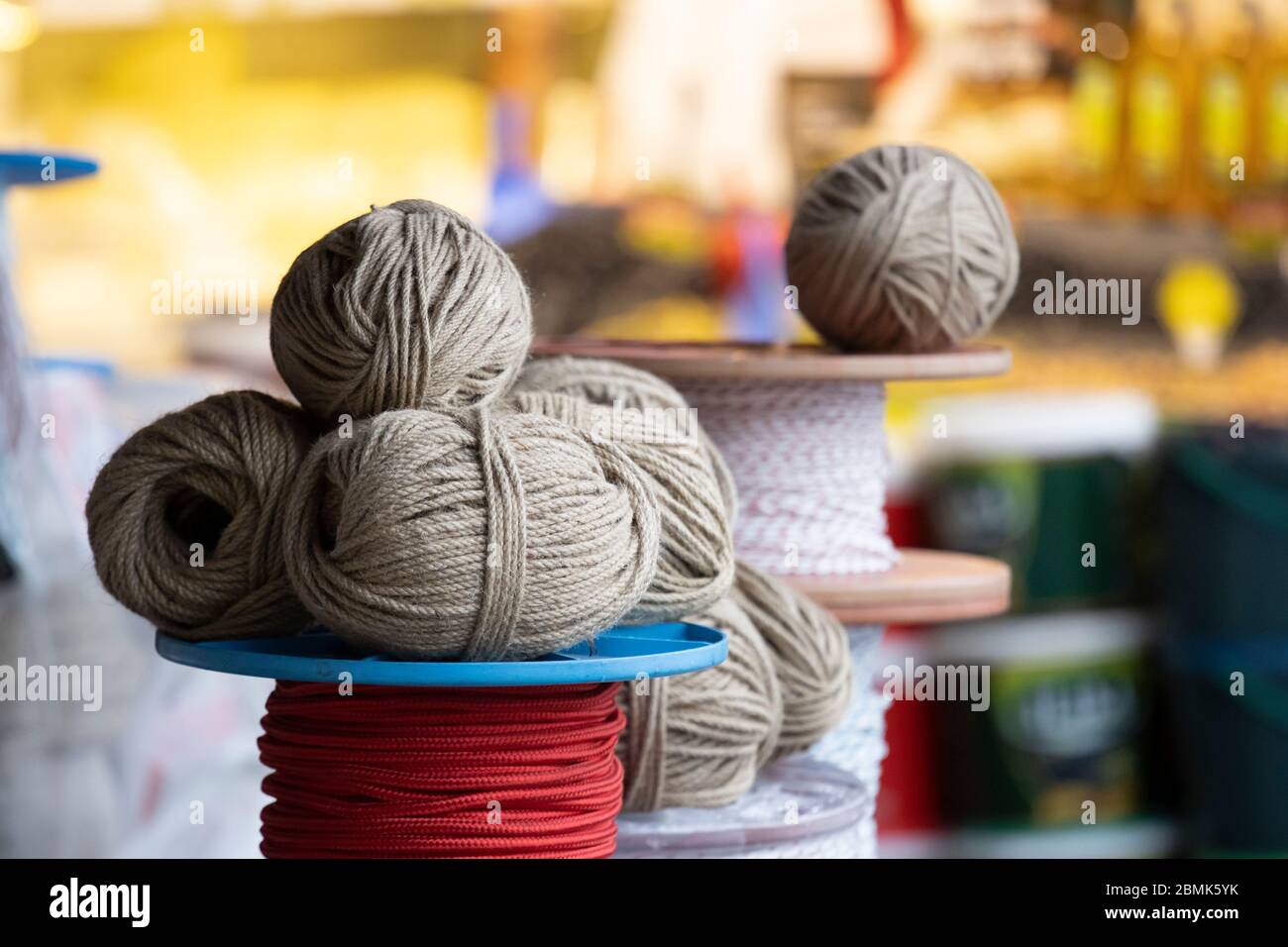 Ropes for sale in different colors and varieties Stock Photo - Alamy