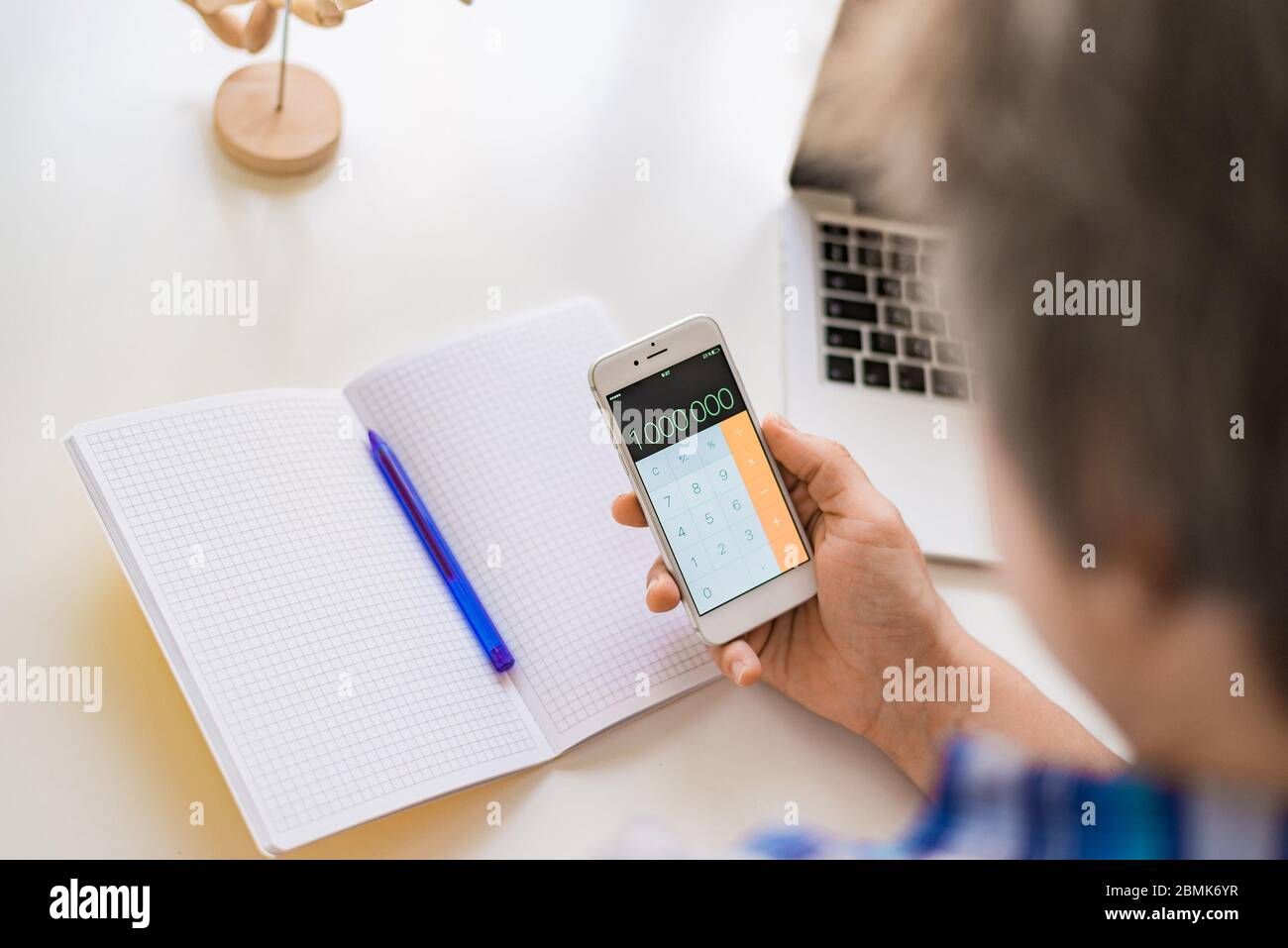 Workplace at home computer and remote work Stock Photo - Alamy