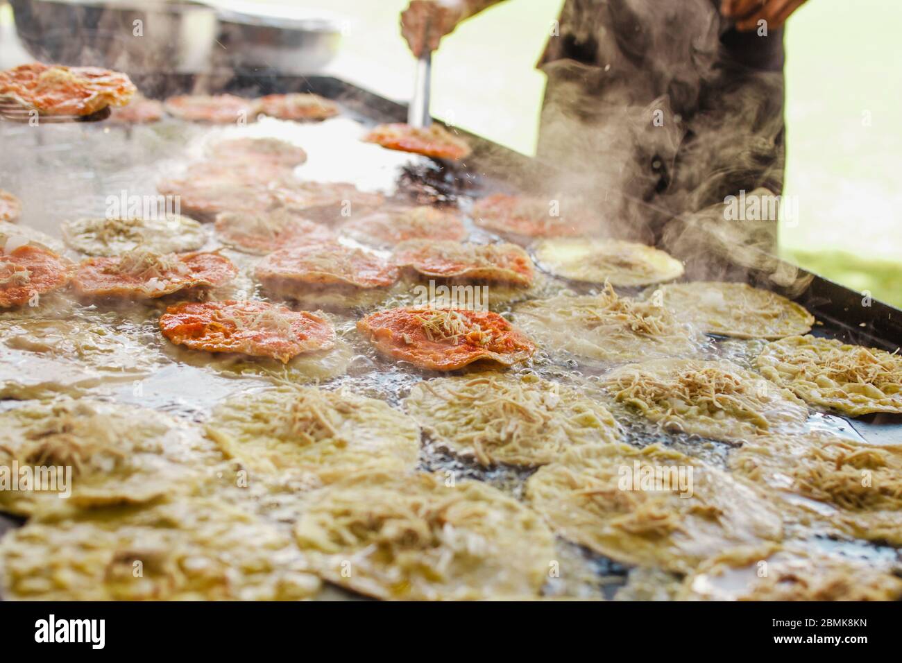 chalupas poblanas mexican food in puebla city spicy snack Stock Photo ...