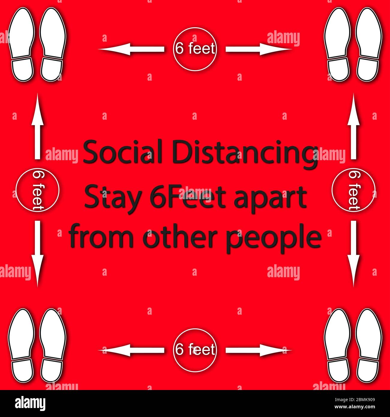 Foot Symbol Marking the standing position, the floor as markers for ...