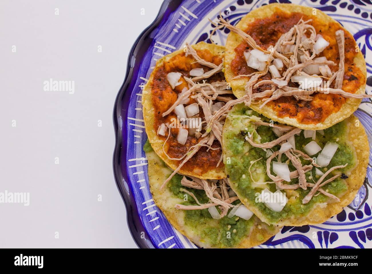 chalupas poblanas, mexican food Puebla Mexico Stock Photo - Alamy