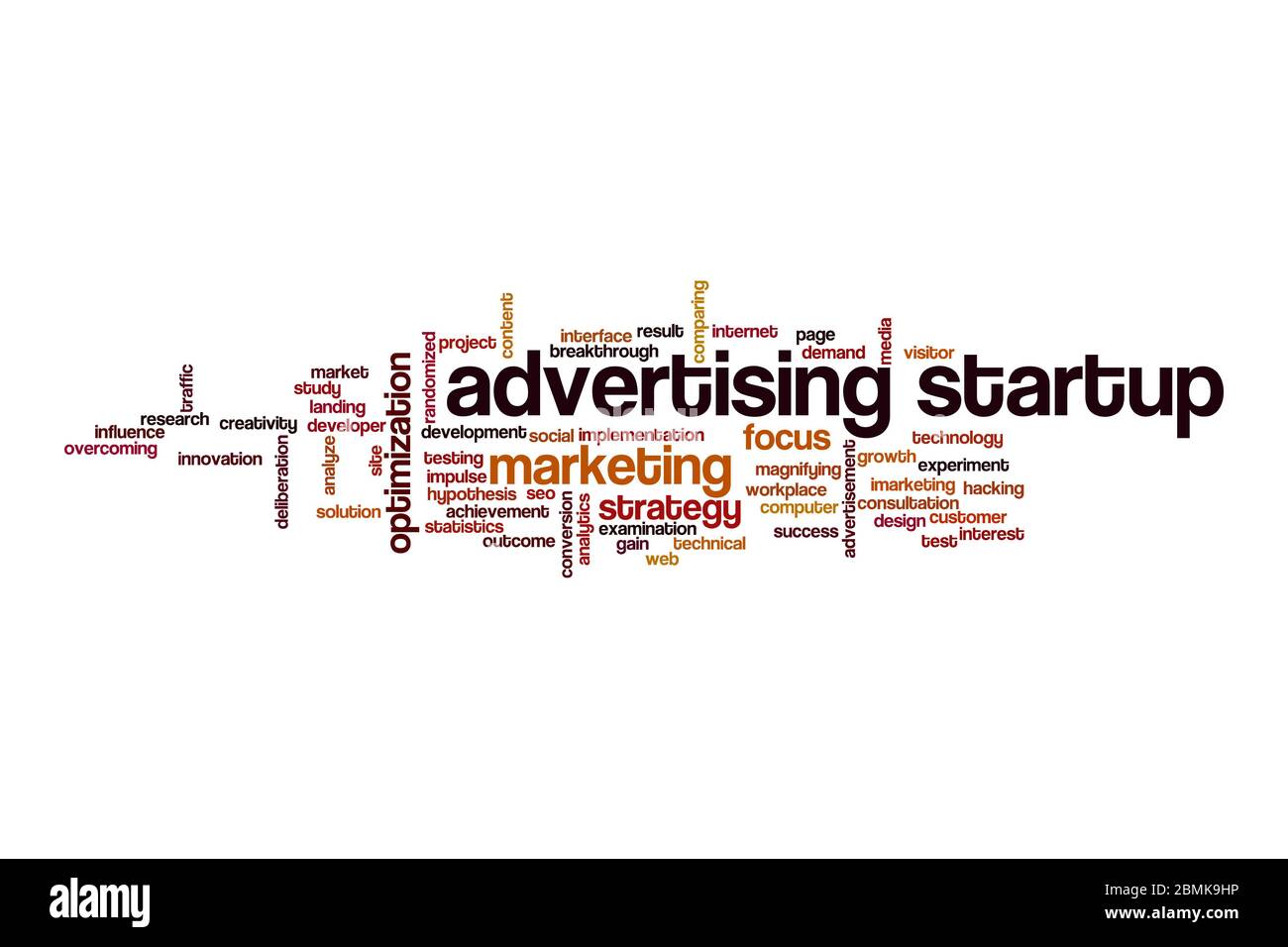 Advertising startup word cloud concept on white background Stock Photo ...