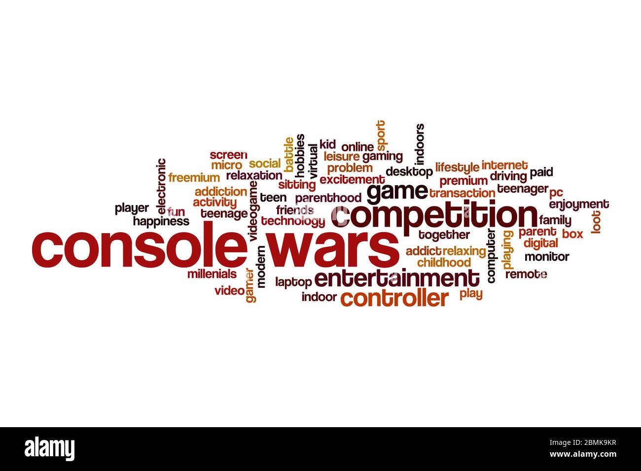 Console wars word cloud concept on white background Stock Photo - Alamy