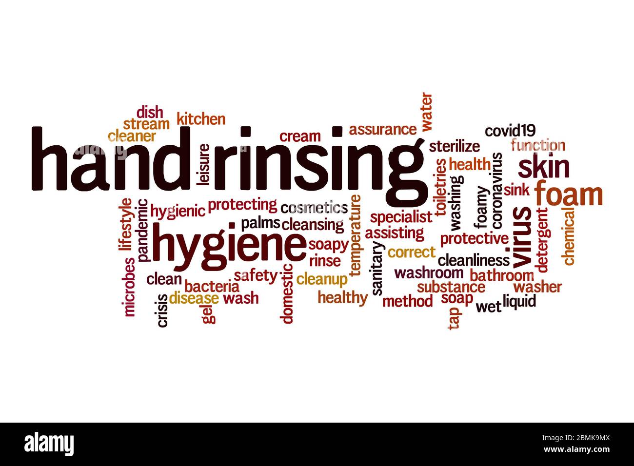 Hand rinsing word cloud concept on white background Stock Photo - Alamy