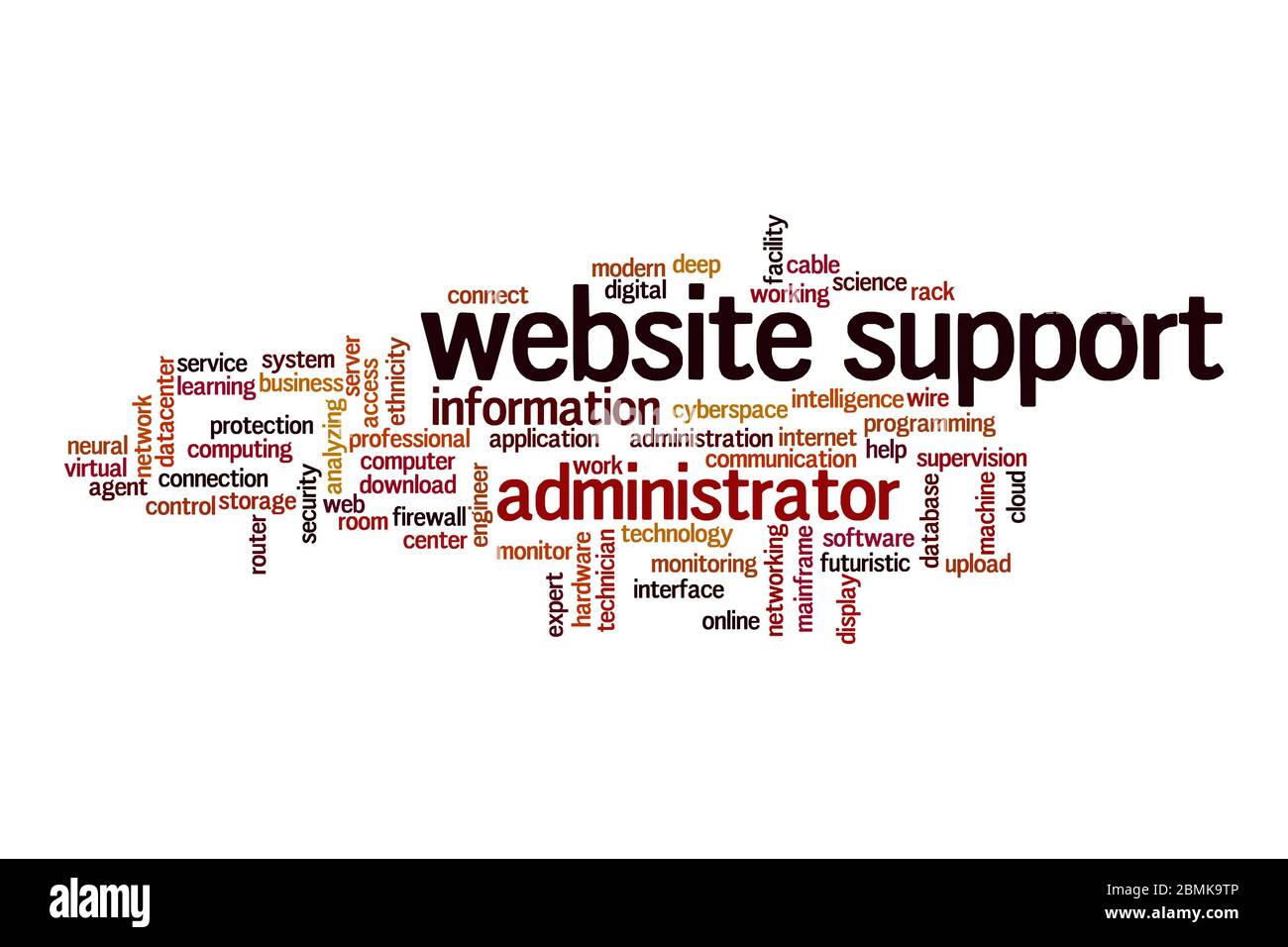 Website support word cloud concept on white background Stock Photo - Alamy