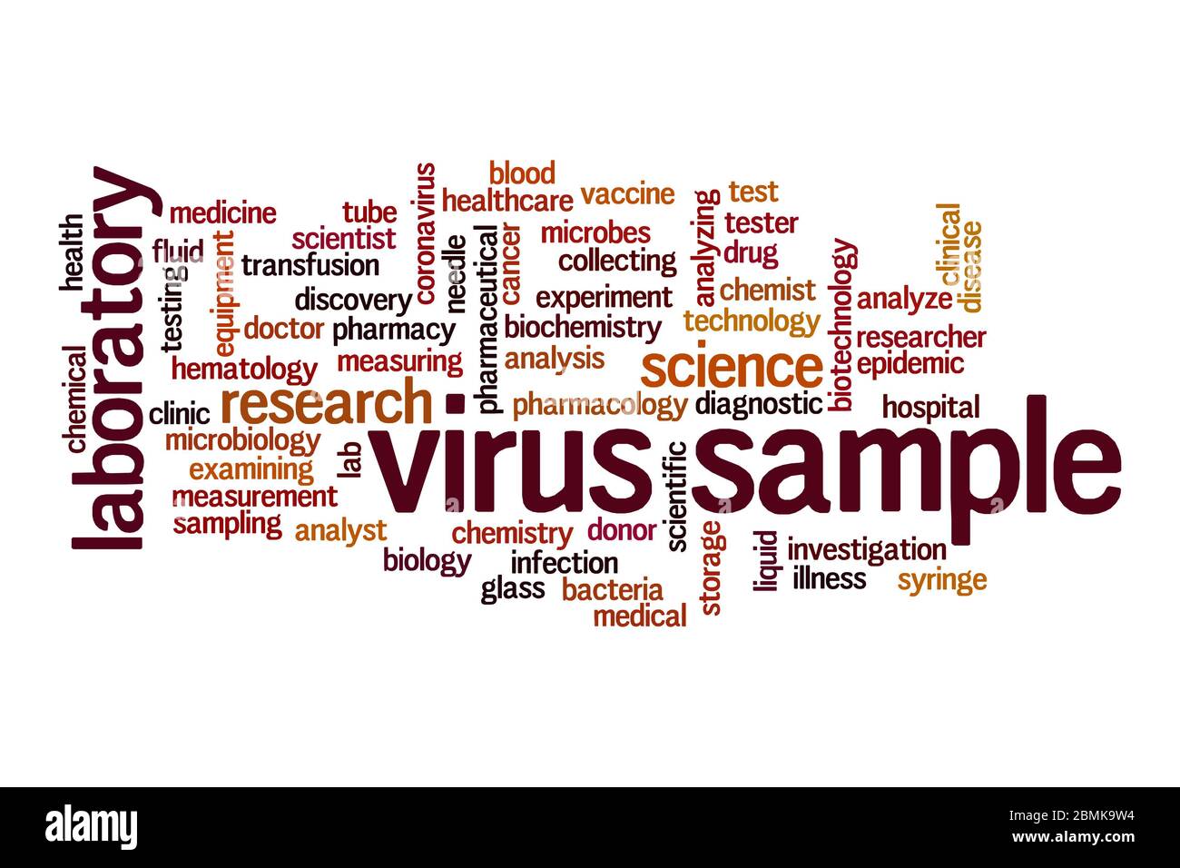 Virus sample word cloud concept on white background Stock Photo - Alamy