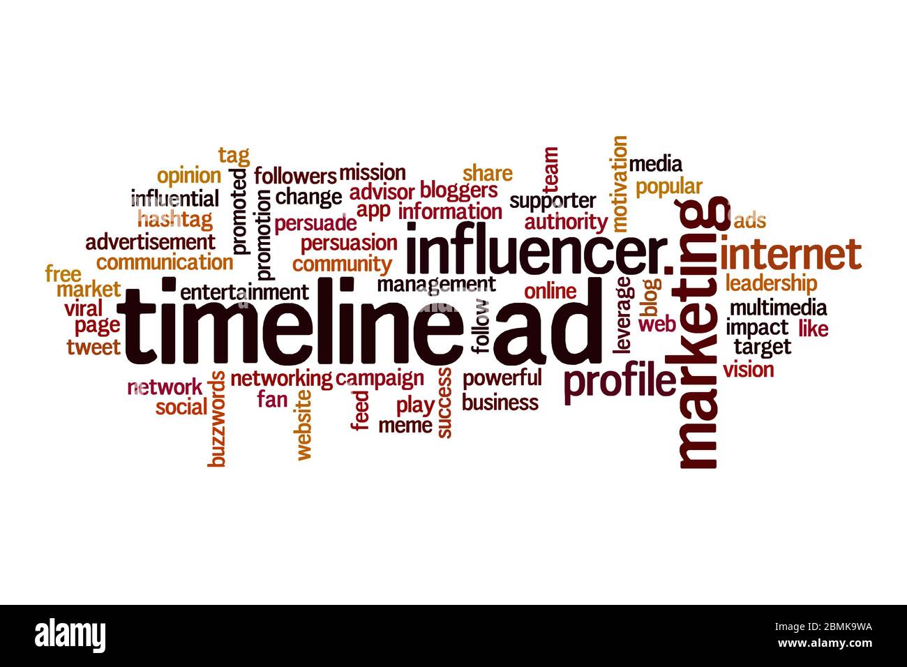 Timeline ad word cloud concept on white background Stock Photo - Alamy