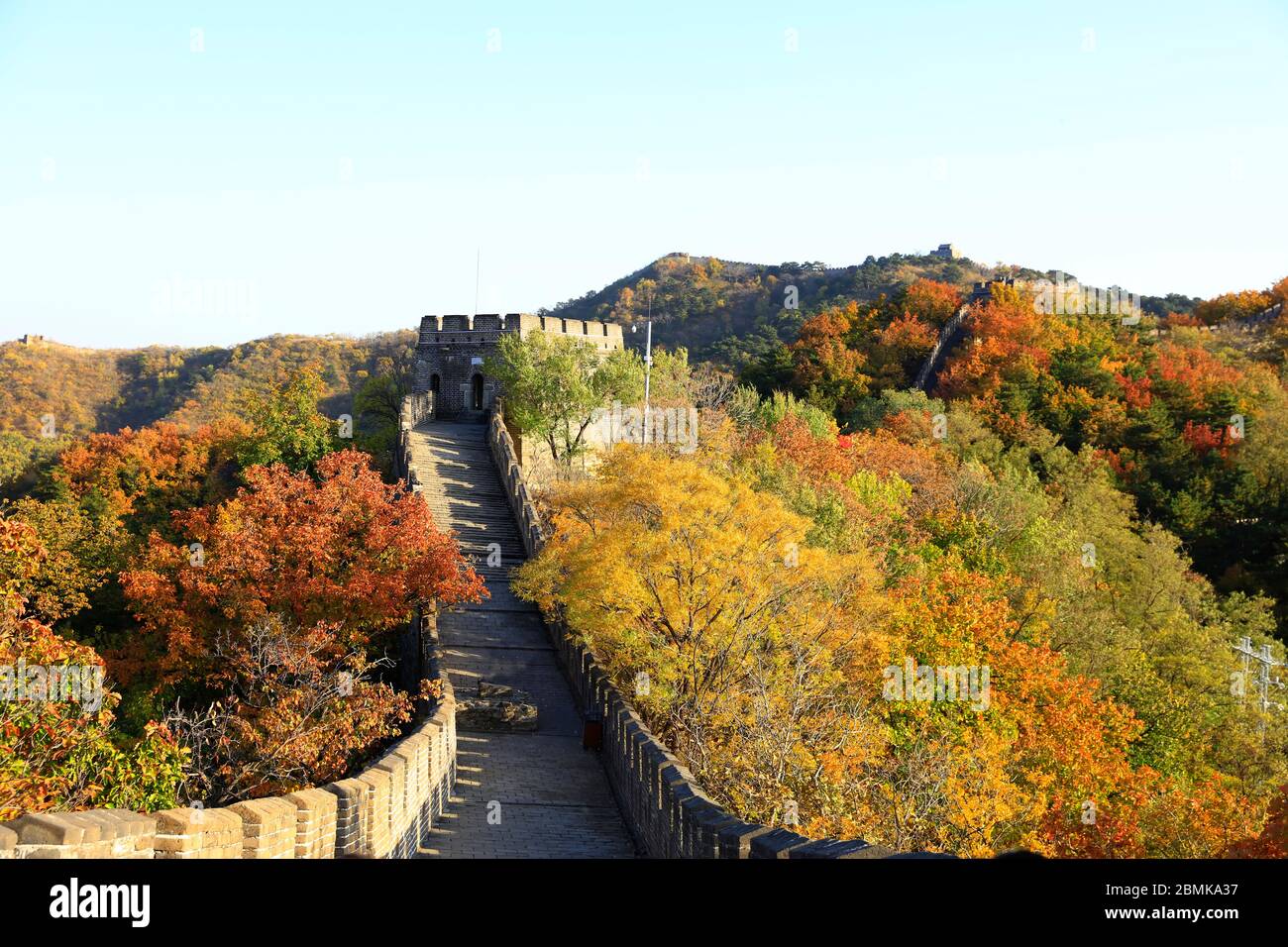 The Great Wall of China is in autumn Stock Photo - Alamy