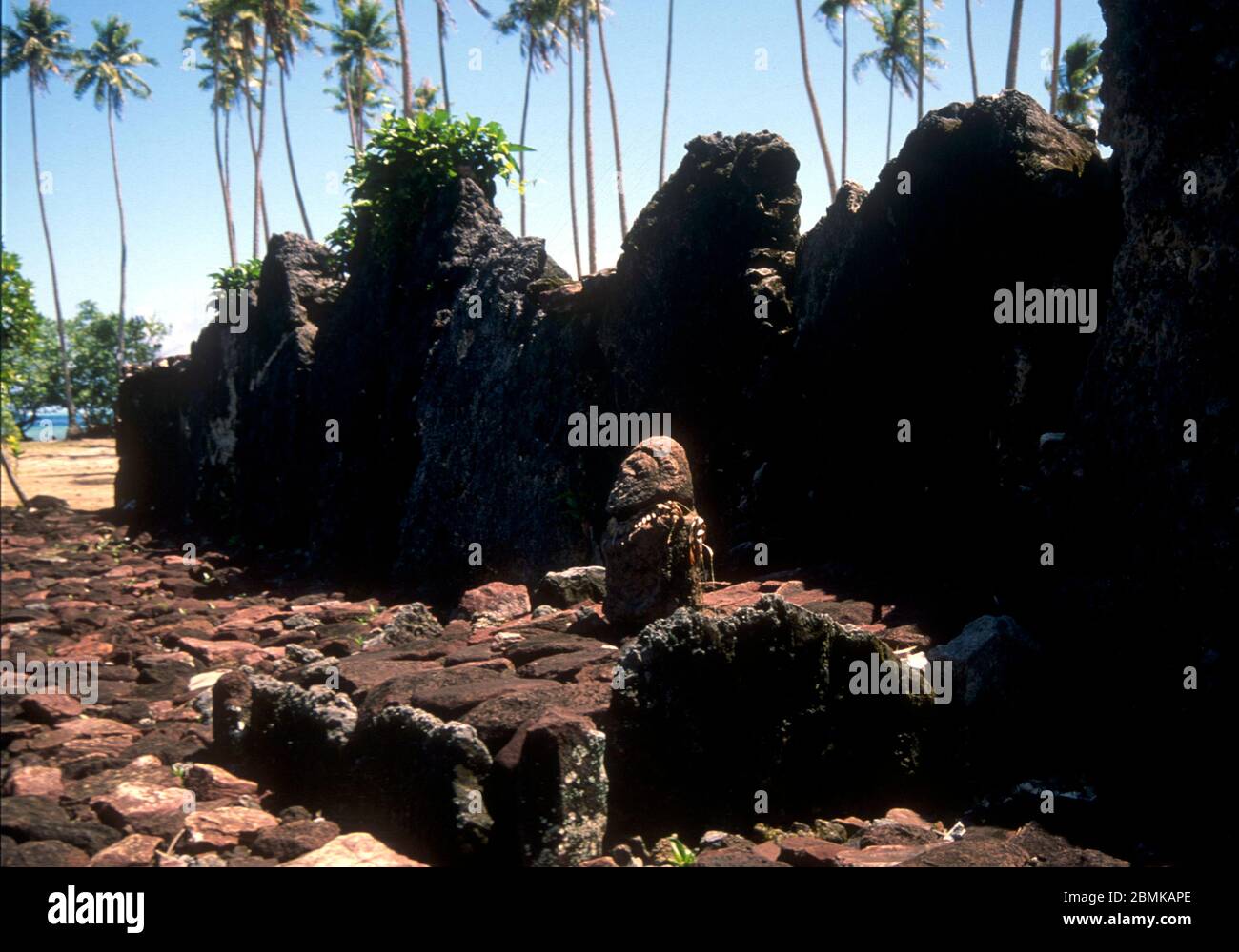Taputapuatea marae complex Raitea Polynesia Stock Photo - Alamy