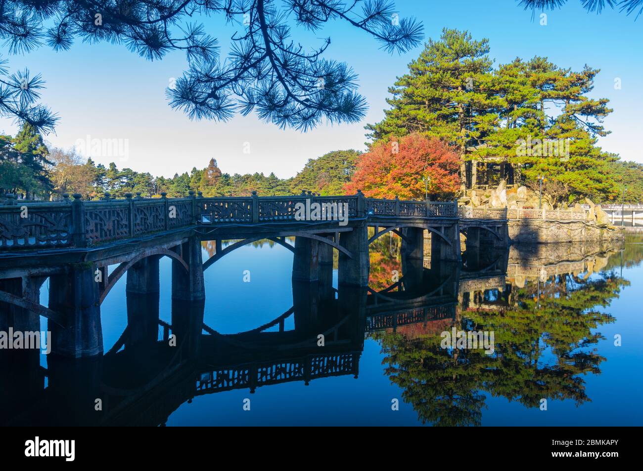Beautiful Mountain Lu geopark landscapes in late autumn, Jiujiang ...