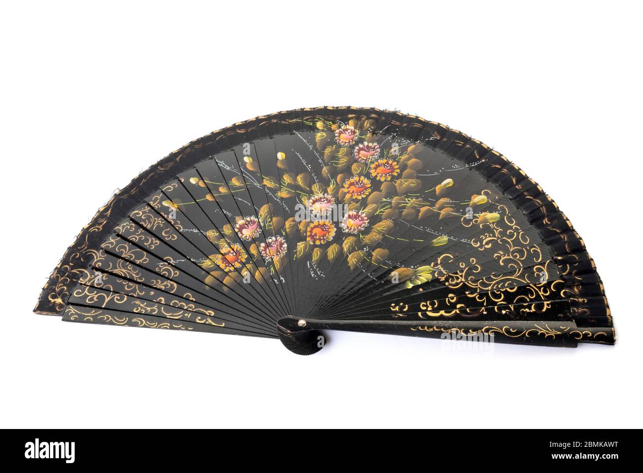 decorative fan in front of white background Stock Photo - Alamy