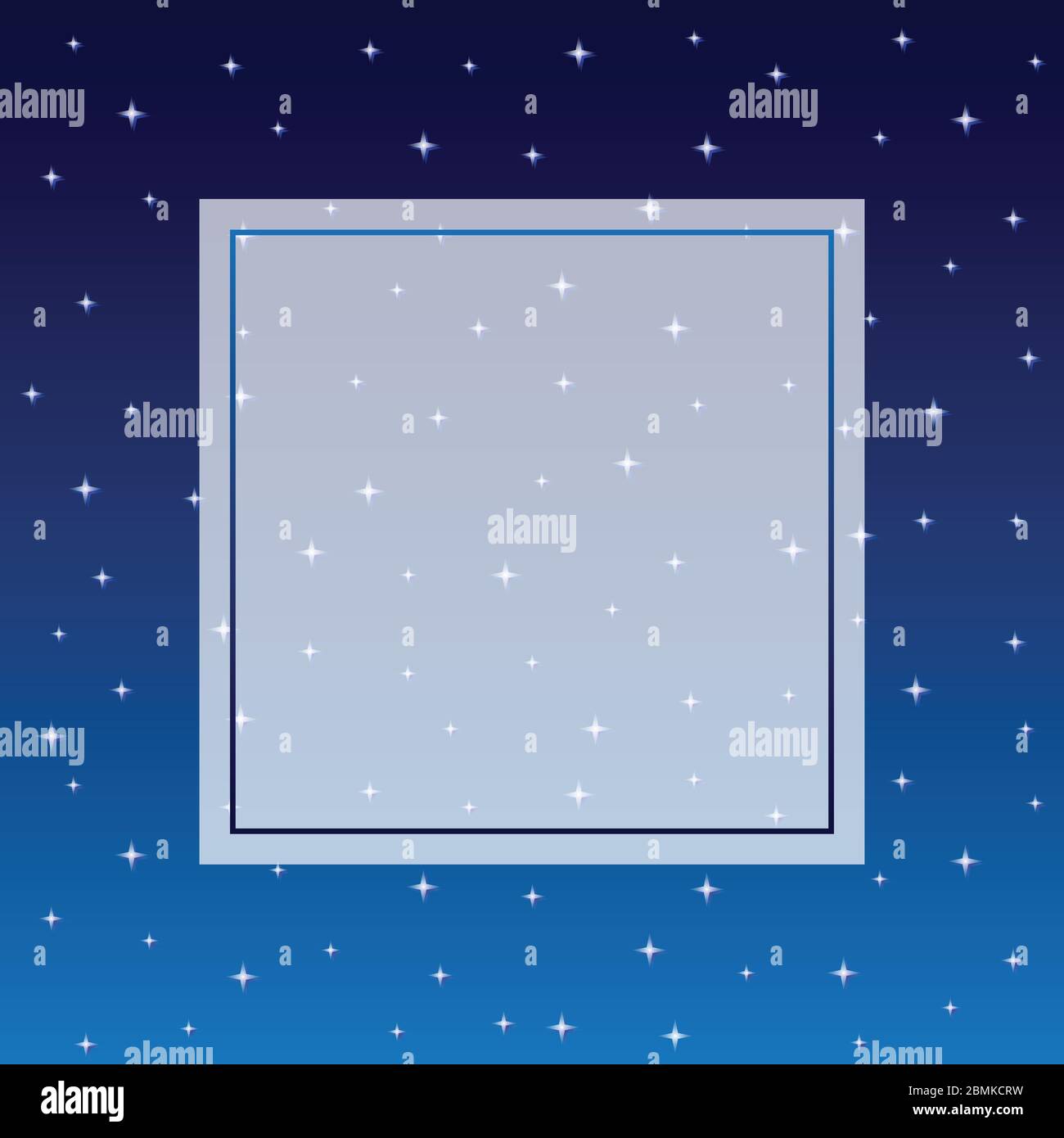 Starry Night Sky Banner Background Vector Illustration Stock Vector ...