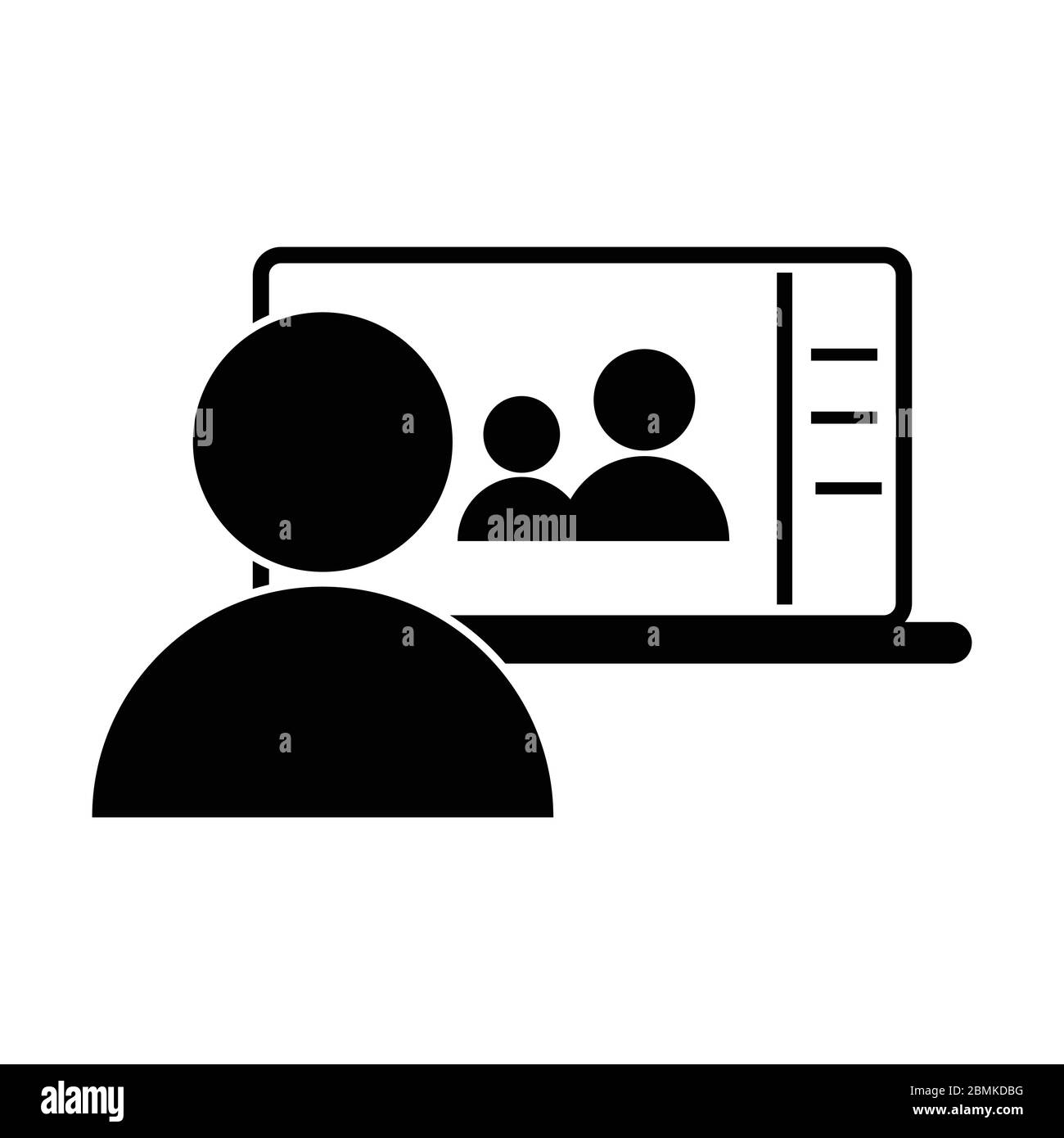 Family video chatting Stock Vector Images - Alamy