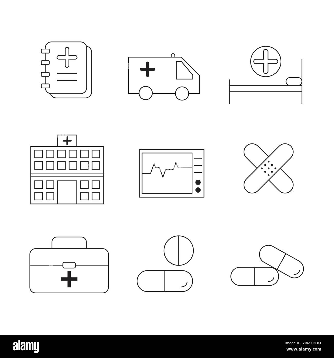 Heart virus icon outline Stock Vector Images - Alamy