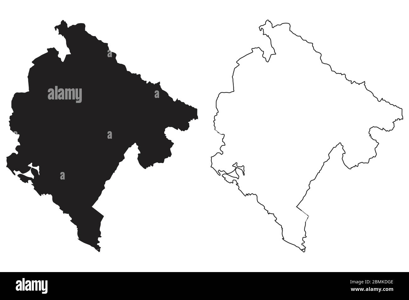 Montenegro maps hi-res stock photography and images - Alamy