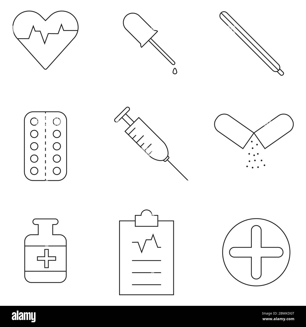 Vector outline illustration medical Stock Vector Images - Alamy