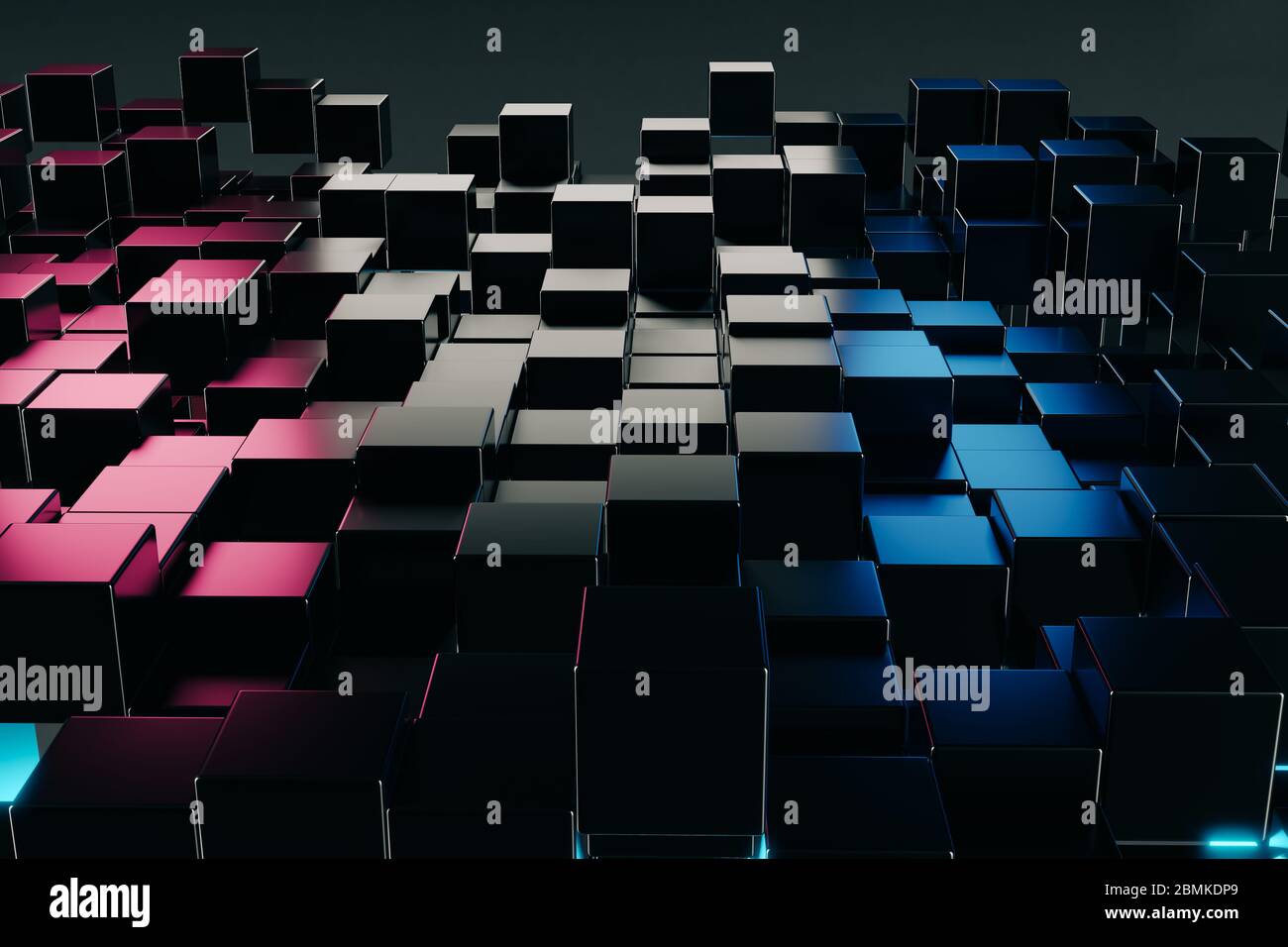 Abstract Cube Particle Background construction block technology ...