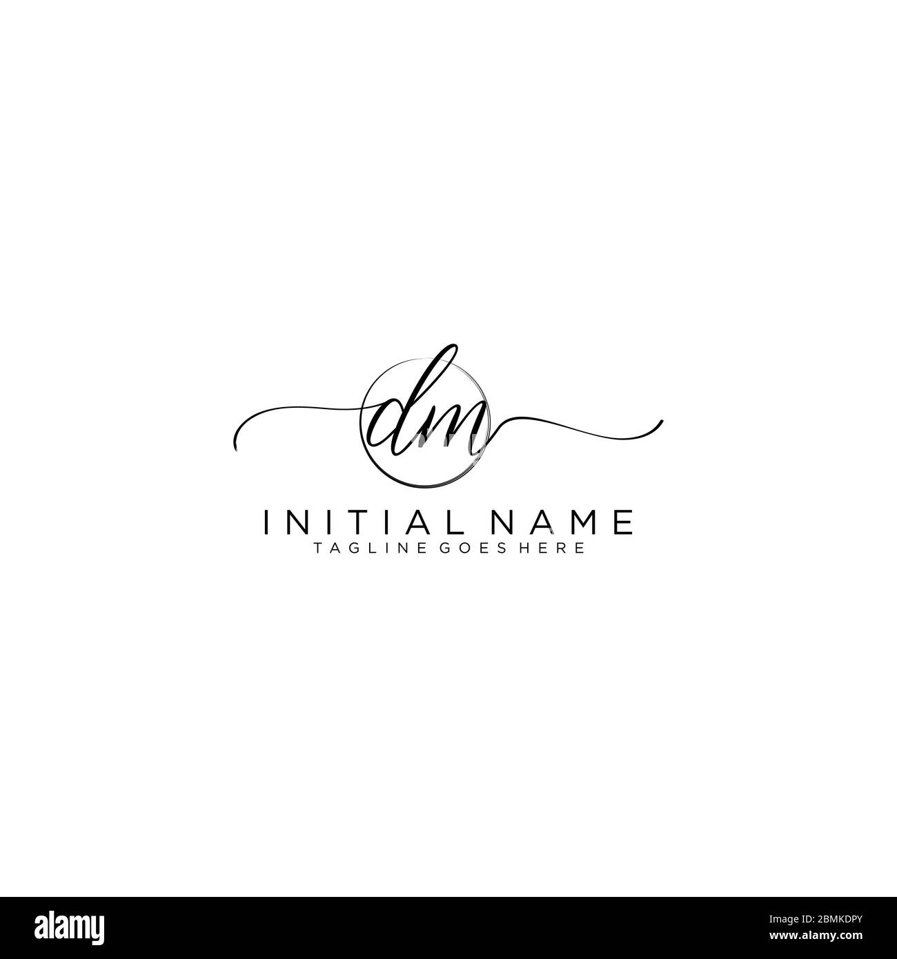 Initial dm hi-res stock photography and images - Alamy