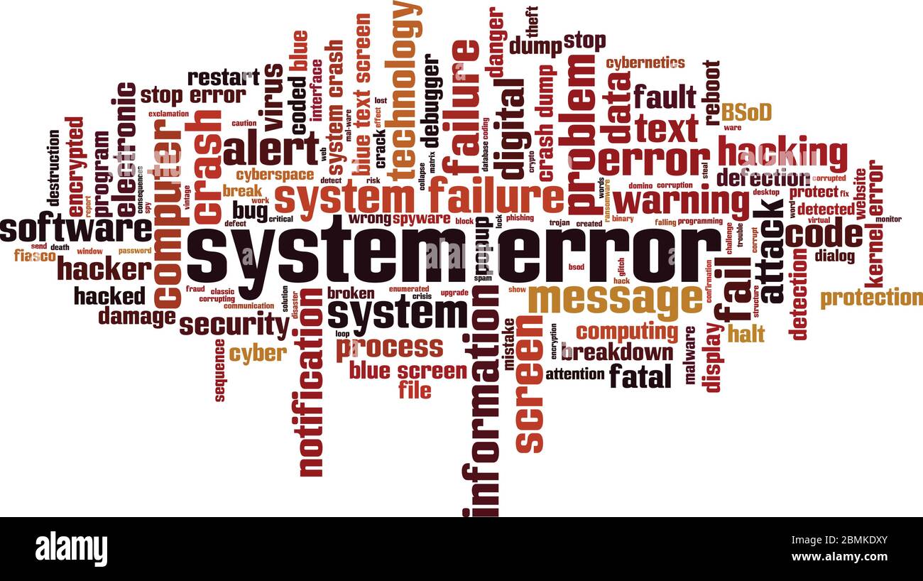 System Error Word Cloud Concept Collage Made Of Words About System system-error-word-cloud-concept-collage-made-of-words-about-system
