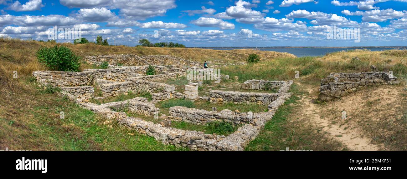 Ancient greek colony Olbia on the banks of the Southern Bug River in ...