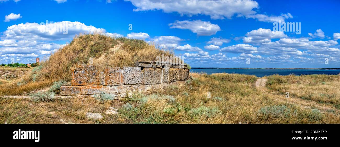 Ancient greek colony Olbia on the banks of the Southern Bug River in ...