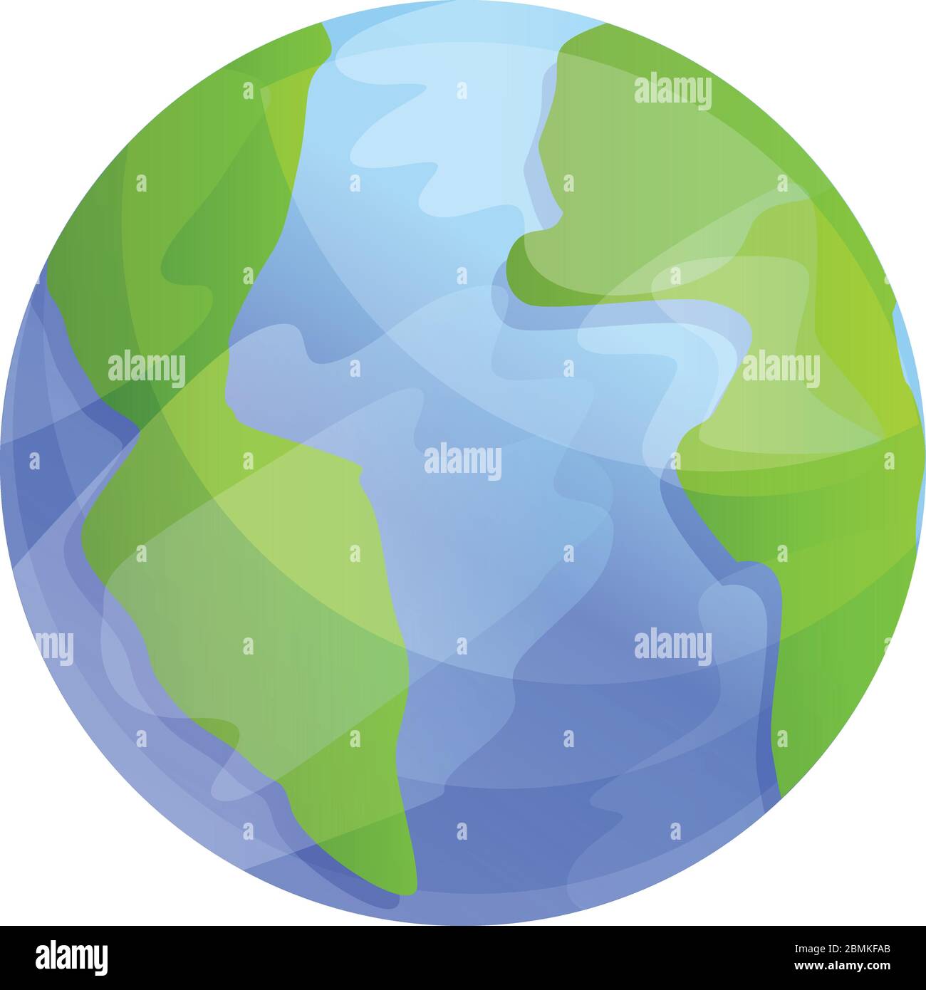 Earth planet icon. Cartoon of earth planet vector icon for web design ...