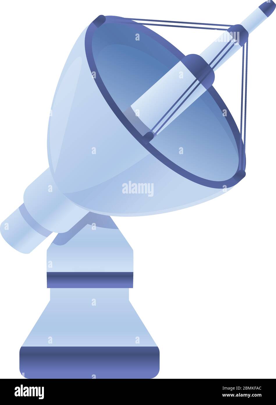 Ground space antenna icon. Cartoon of ground space antenna vector icon ...