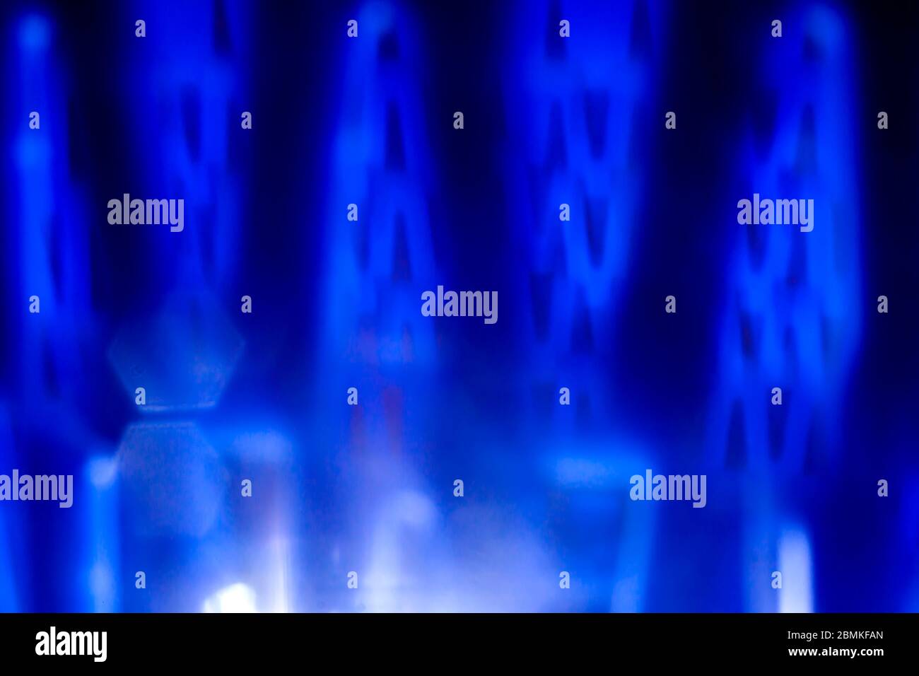Photo of Shinny White Light on Blurred Blue Raster Background Stock ...