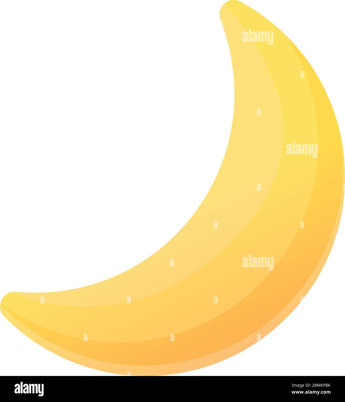Half moon icon. Cartoon of half moon vector icon for web design ...
