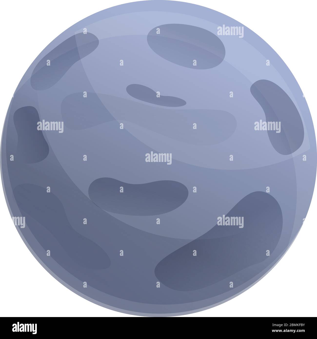 Moon stone planet icon. Cartoon of moon stone planet vector icon for ...