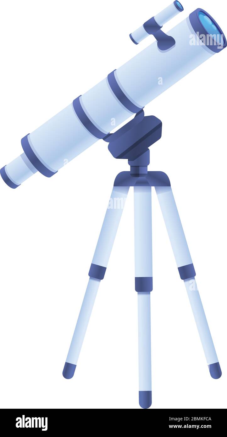 Home telescope icon. Cartoon of home telescope vector icon for web ...