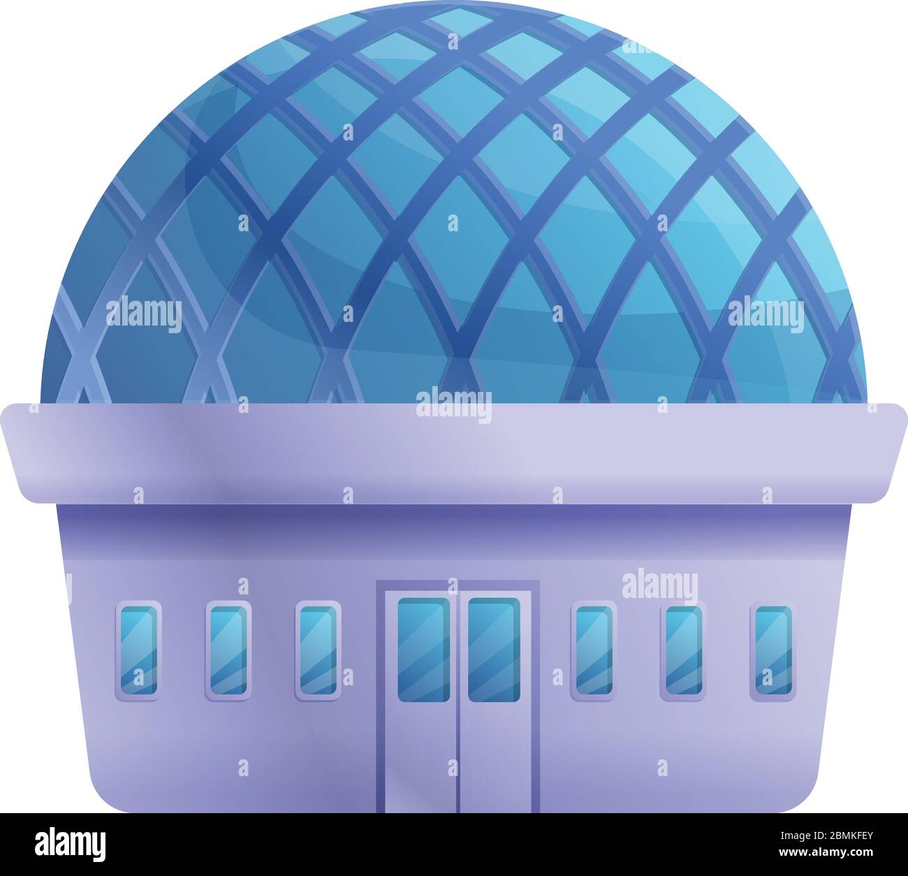 Planetarium building icon. Cartoon of planetarium building vector icon ...
