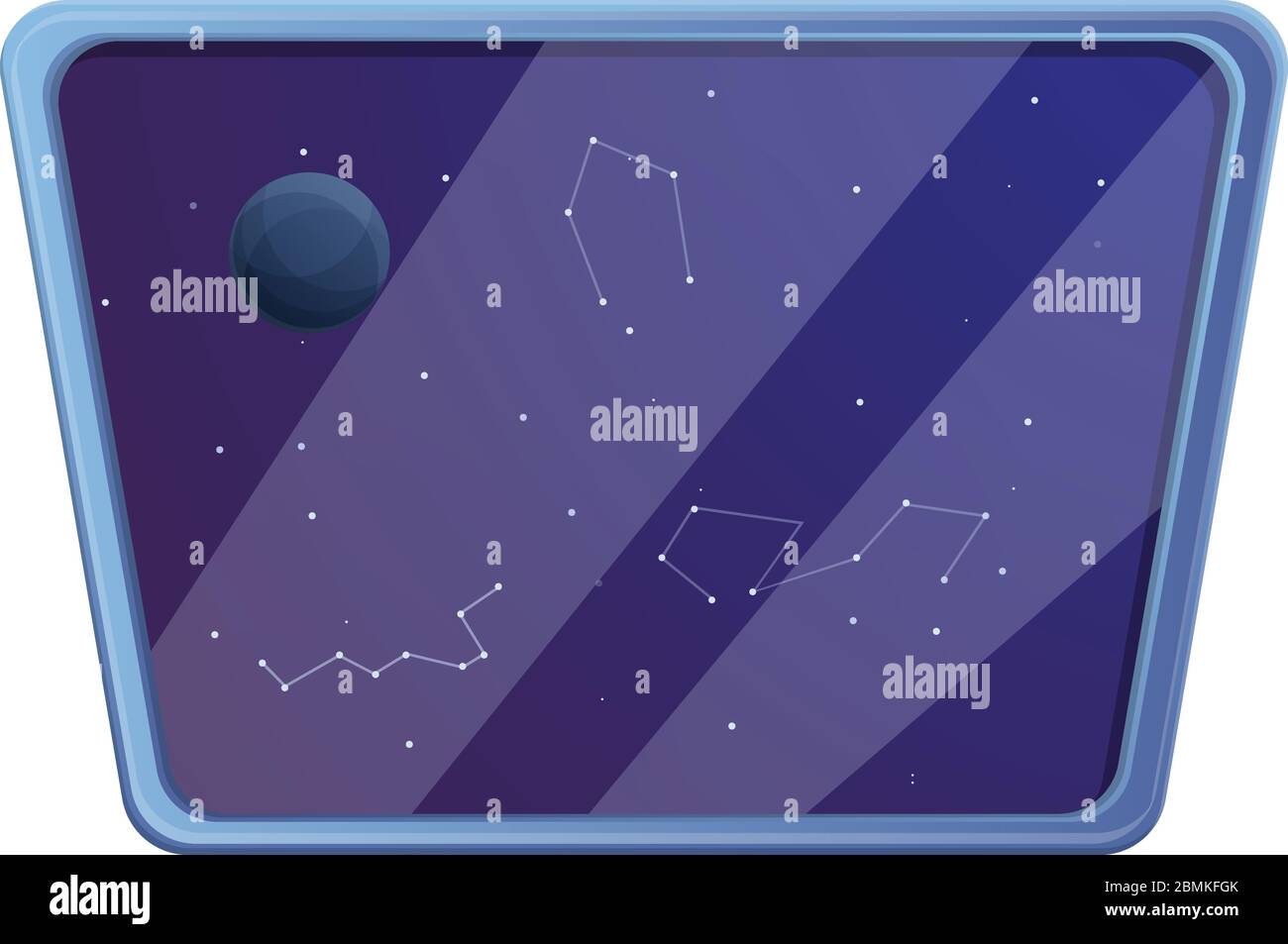 Spaceship window icon. Cartoon of spaceship window vector icon for web ...