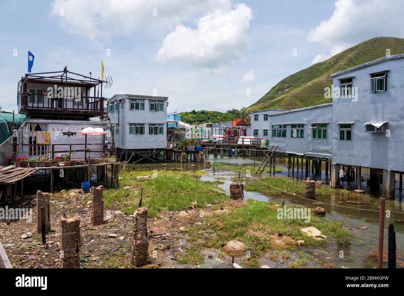 Houses at Tai O fishing village on Lantau Island in Hong Kong Stock ...