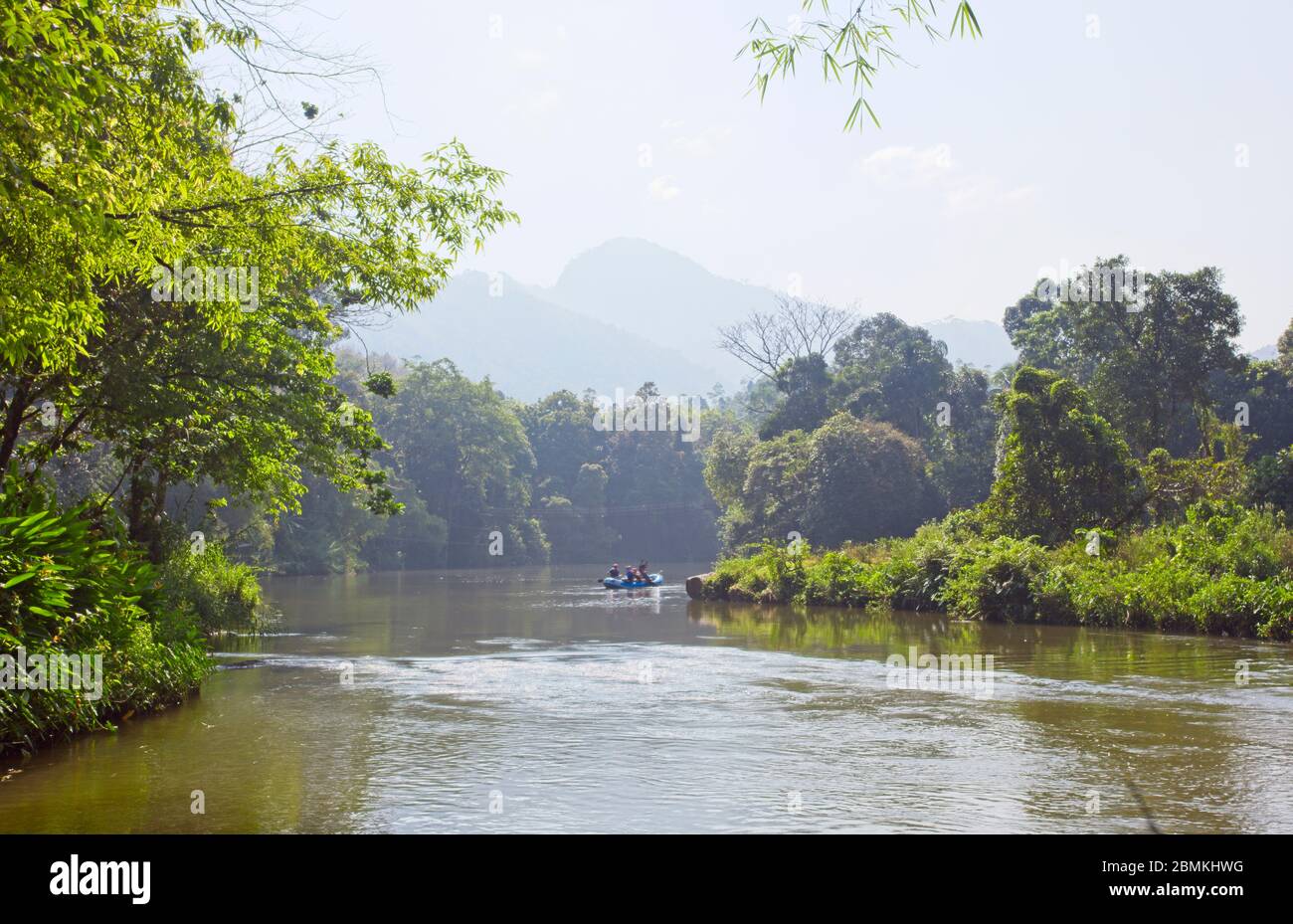 The Kelani River at Kitulgala, used for various water sports, the river ...