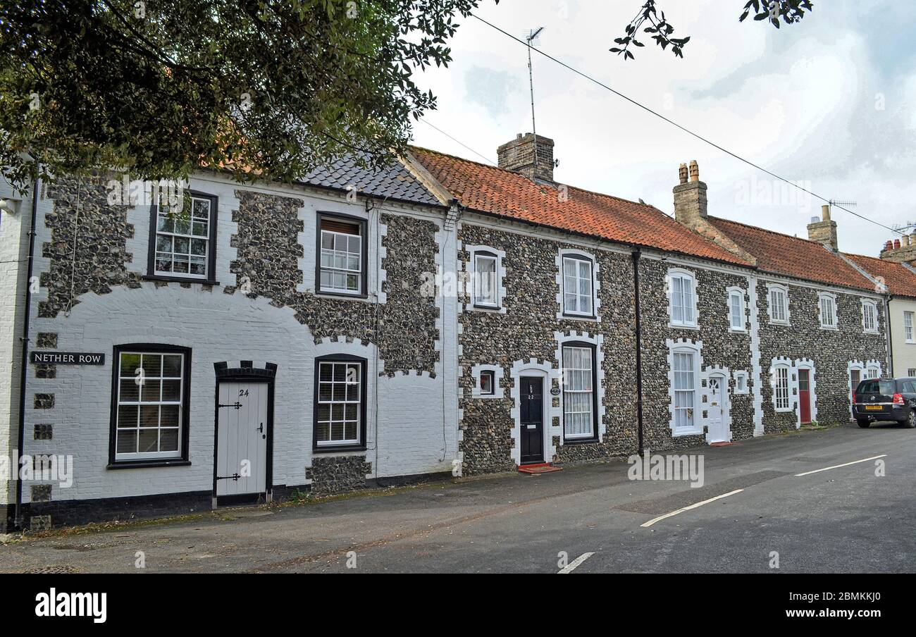 Nether Row in Thetford, Suffolk, UK. One of the places where Dad's Army ...
