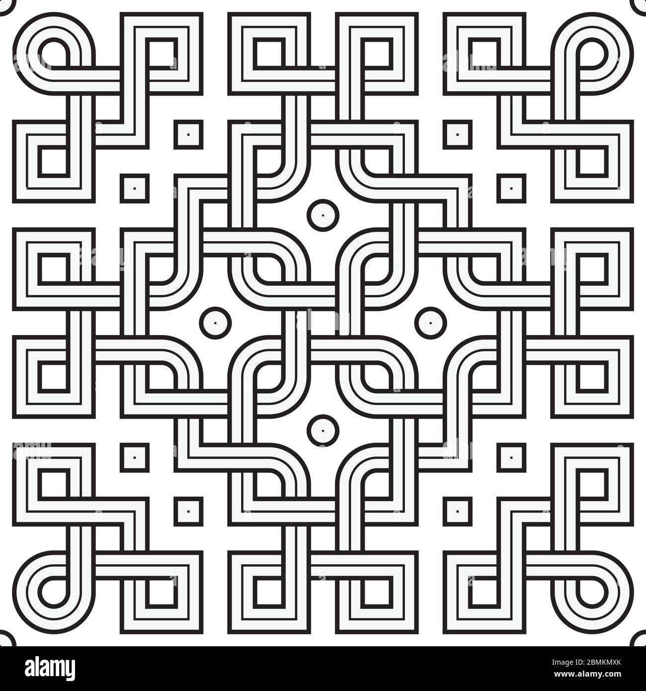 Vector Illustration of a Viking Nordic Celtic Seamless Pattern - mystic ...