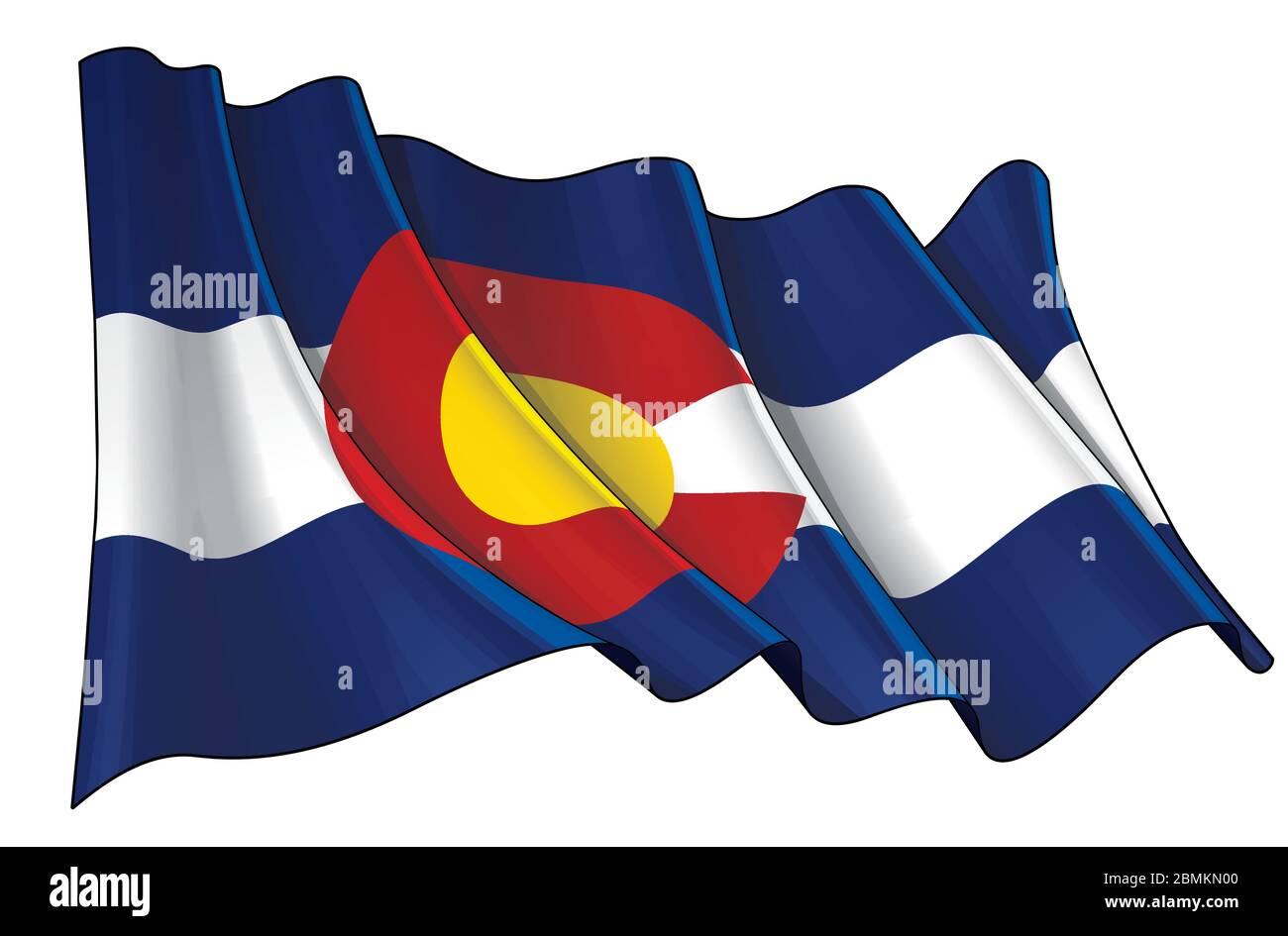 Colorado flag vector vectors hi-res stock photography and images - Alamy