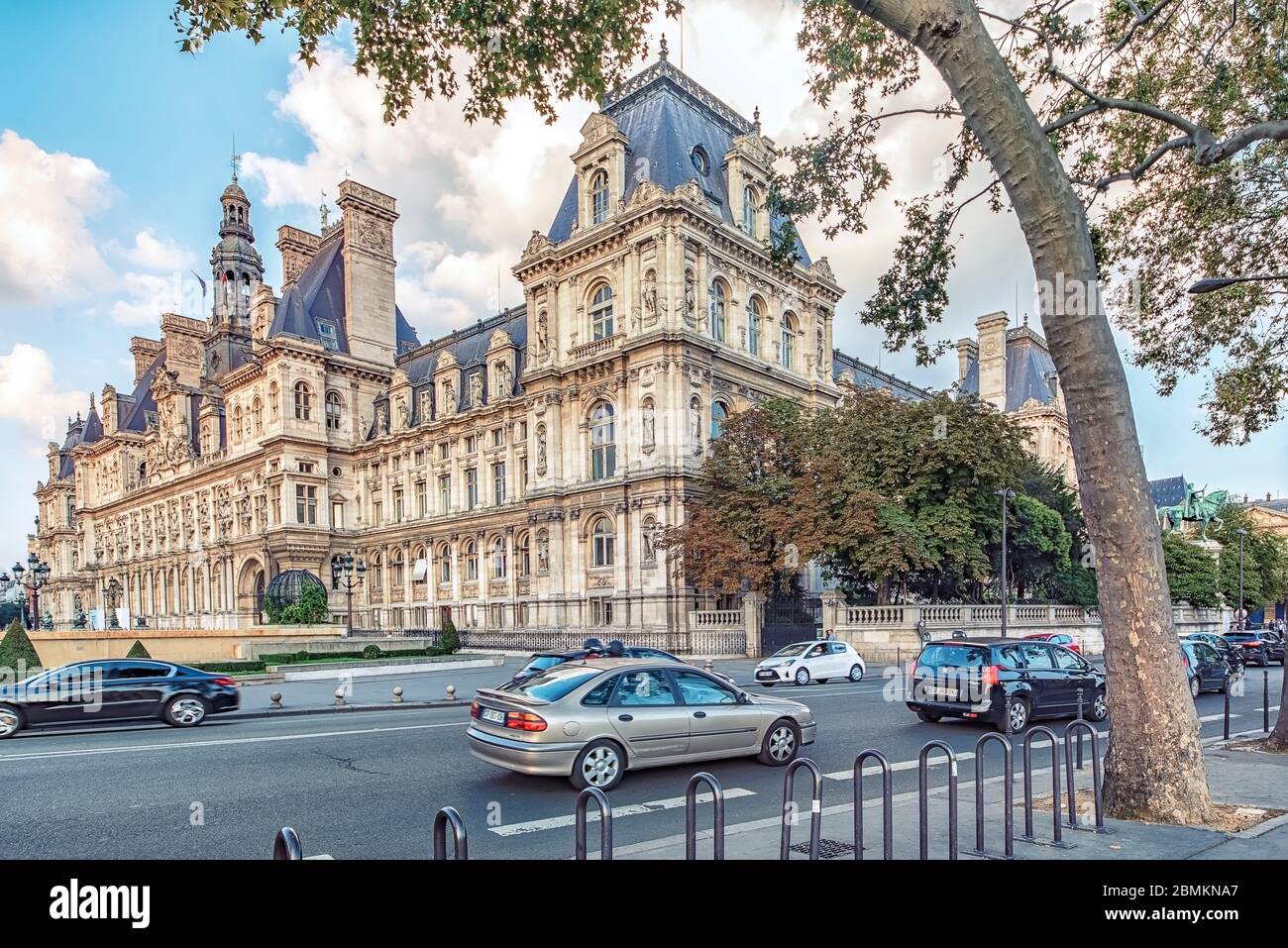 Paris city hall aerial hi-res stock photography and images - Alamy