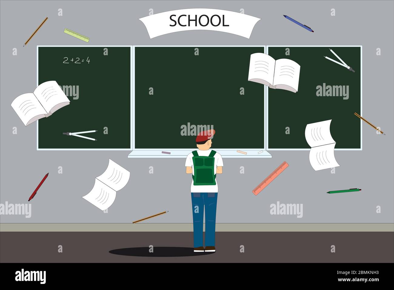 Learn schoolchild Stock Vector Images - Alamy