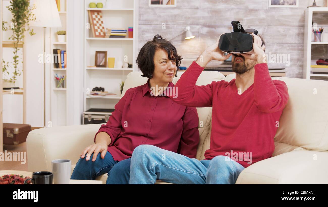 Man older simulation hi-res stock photography and images - Alamy