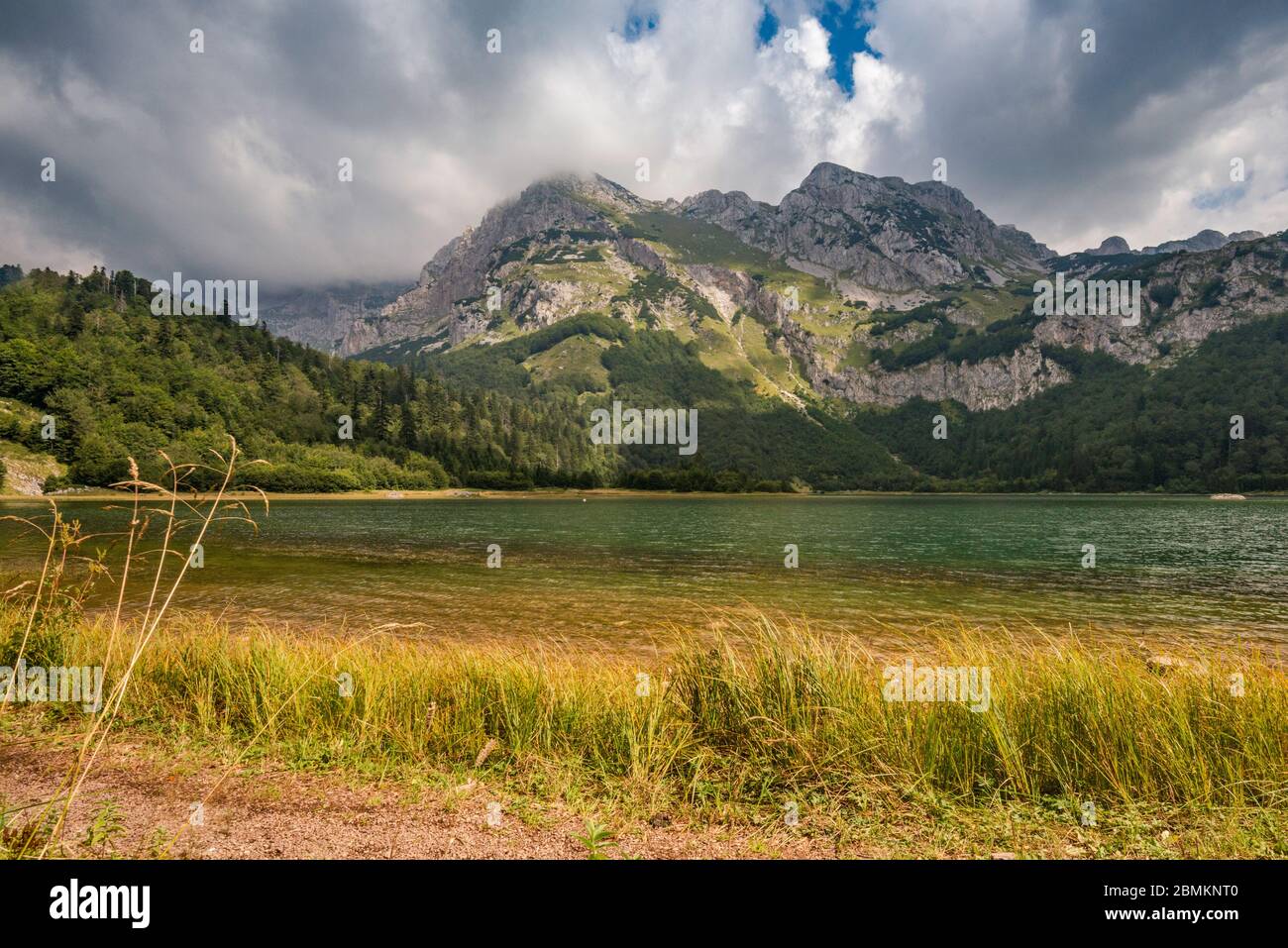 Maglic massif over Trnovacko Lake, near Sutjeska National Park, Dinaric ...