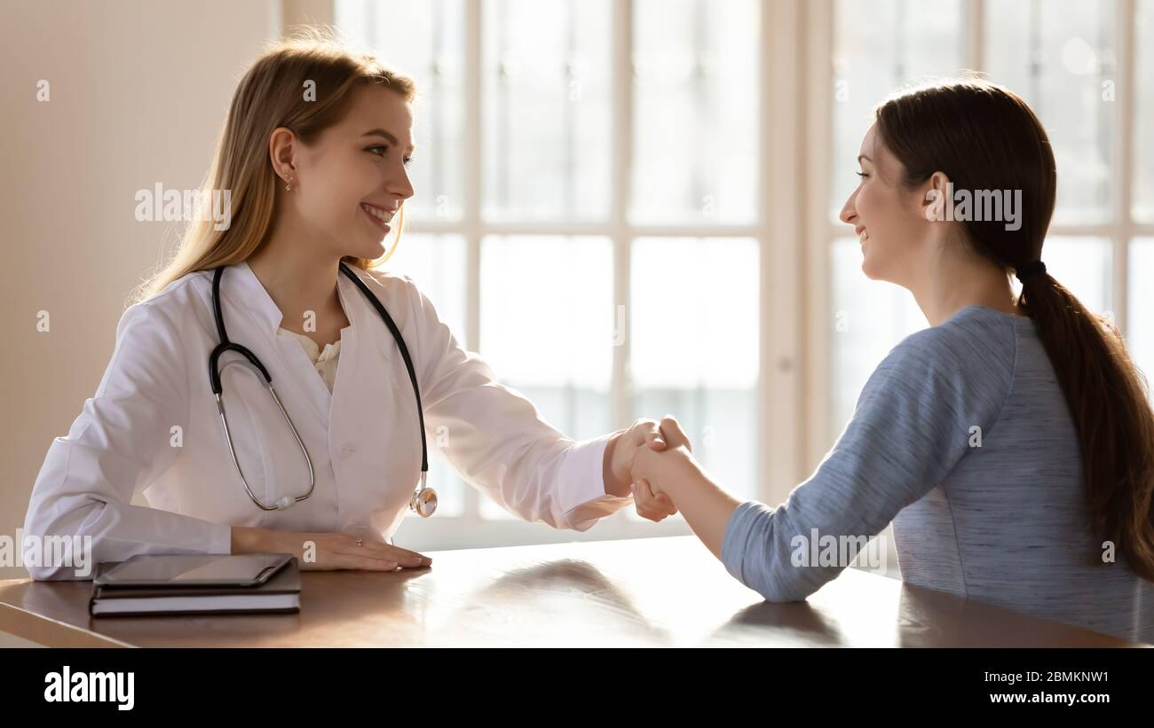 Thank you hand shake hi-res stock photography and images - Alamy