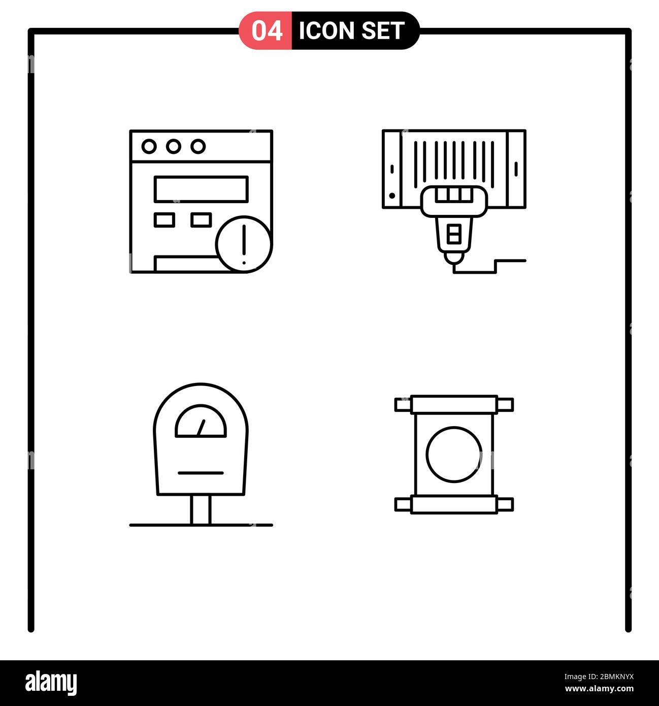 Scroll meter Stock Vector Images - Alamy