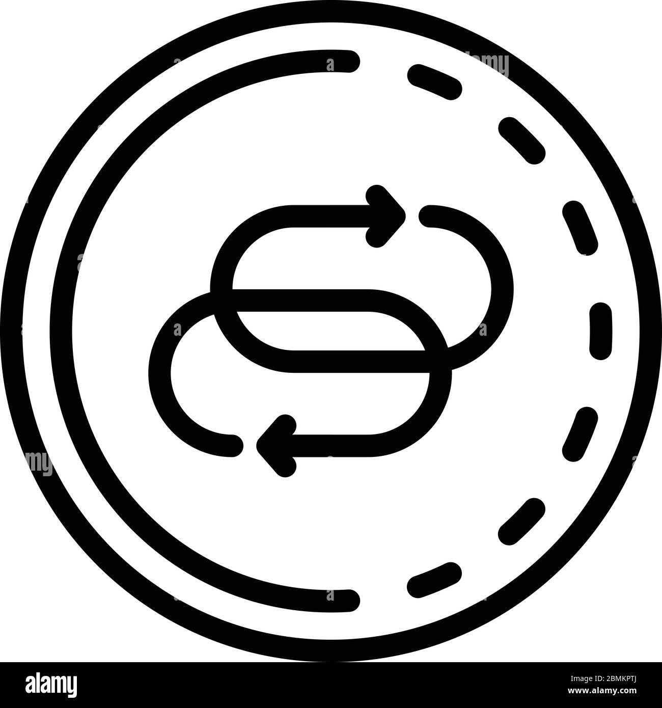 Round loop signs refresh Cut Out Stock Images & Pictures - Alamy