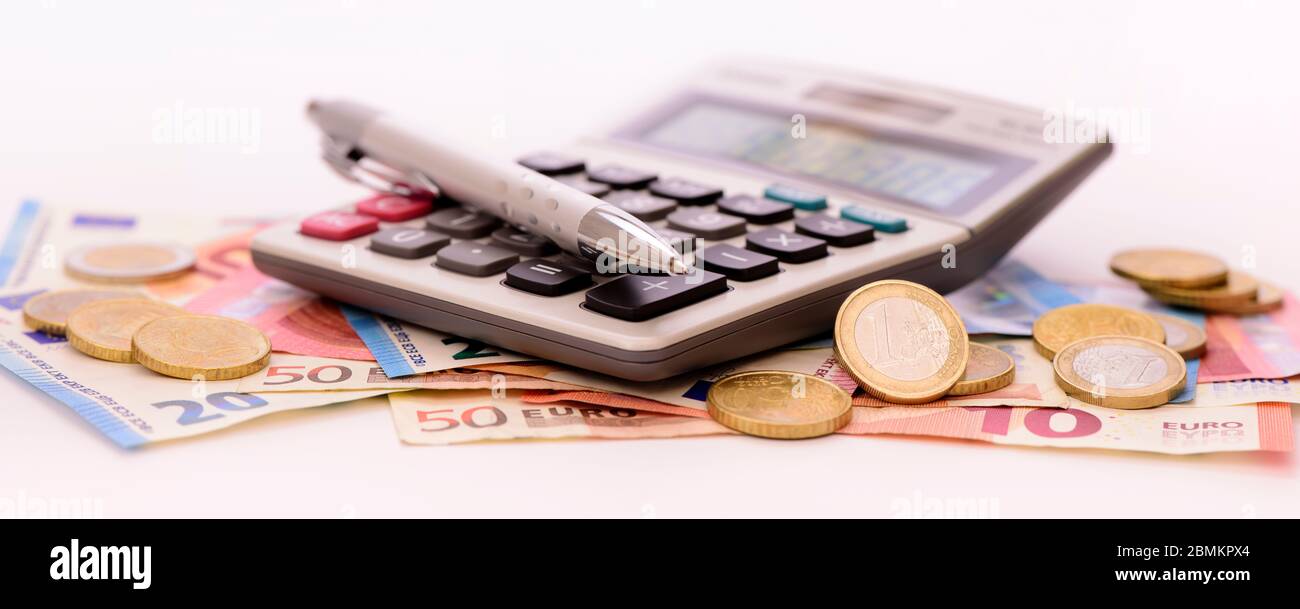 business and finance with Euro currency Stock Photo - Alamy