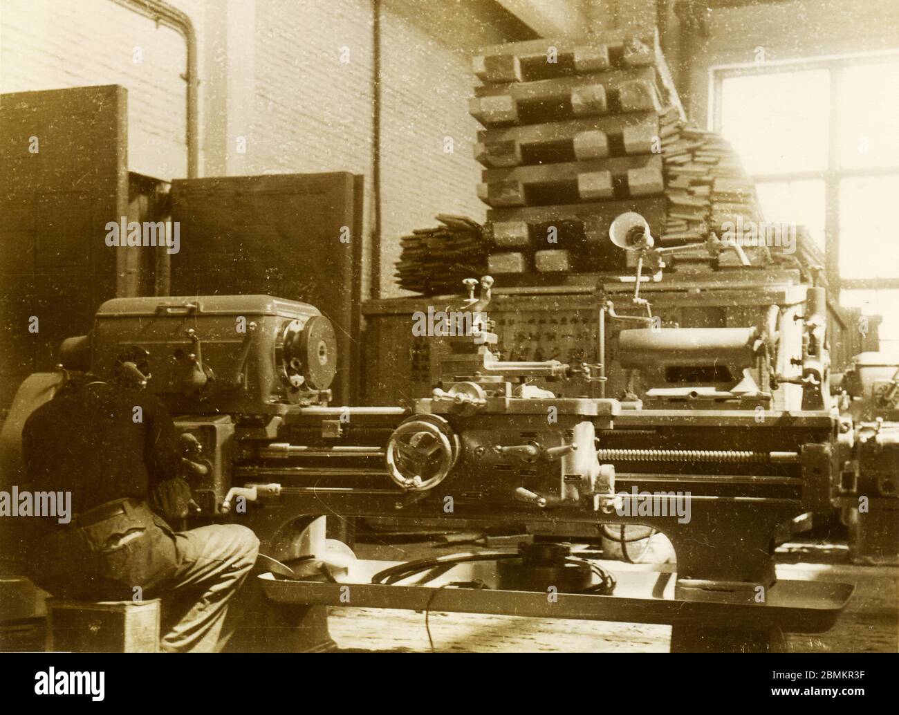 1956 - lathe factory in Shenyang, Liaoning province - China Stock Photo ...