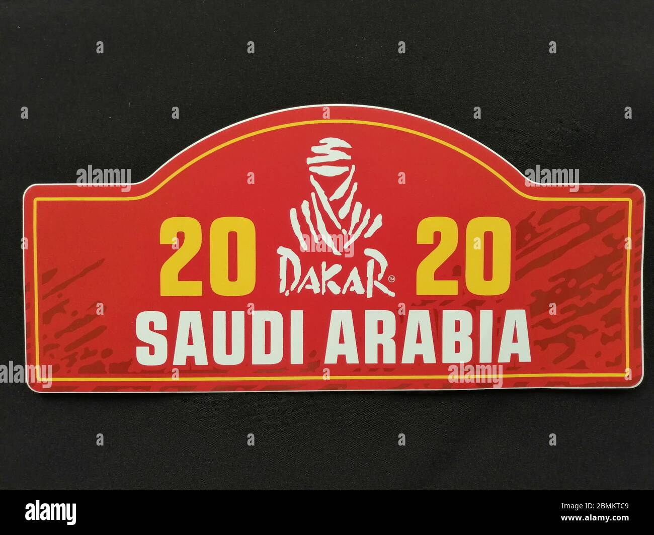 Official branding of the Dakar 2020 rally in Saudi Arabia. The world's ...
