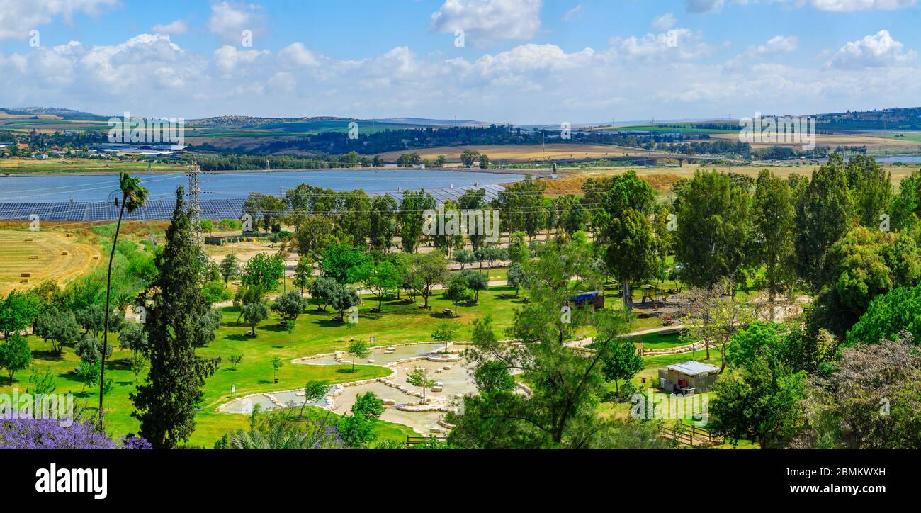 Panoramic landscape of Harod Valley and the Jezreel Valley, with Maayan ...